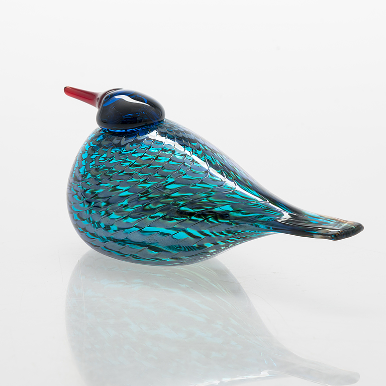 Oiva Toikka, a glass bird, signed O. Toikka Nuutajärvi SSKK 2004 ...