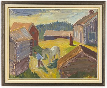 Erling Ärlingsson, oil on panel, signed. - Bukowskis