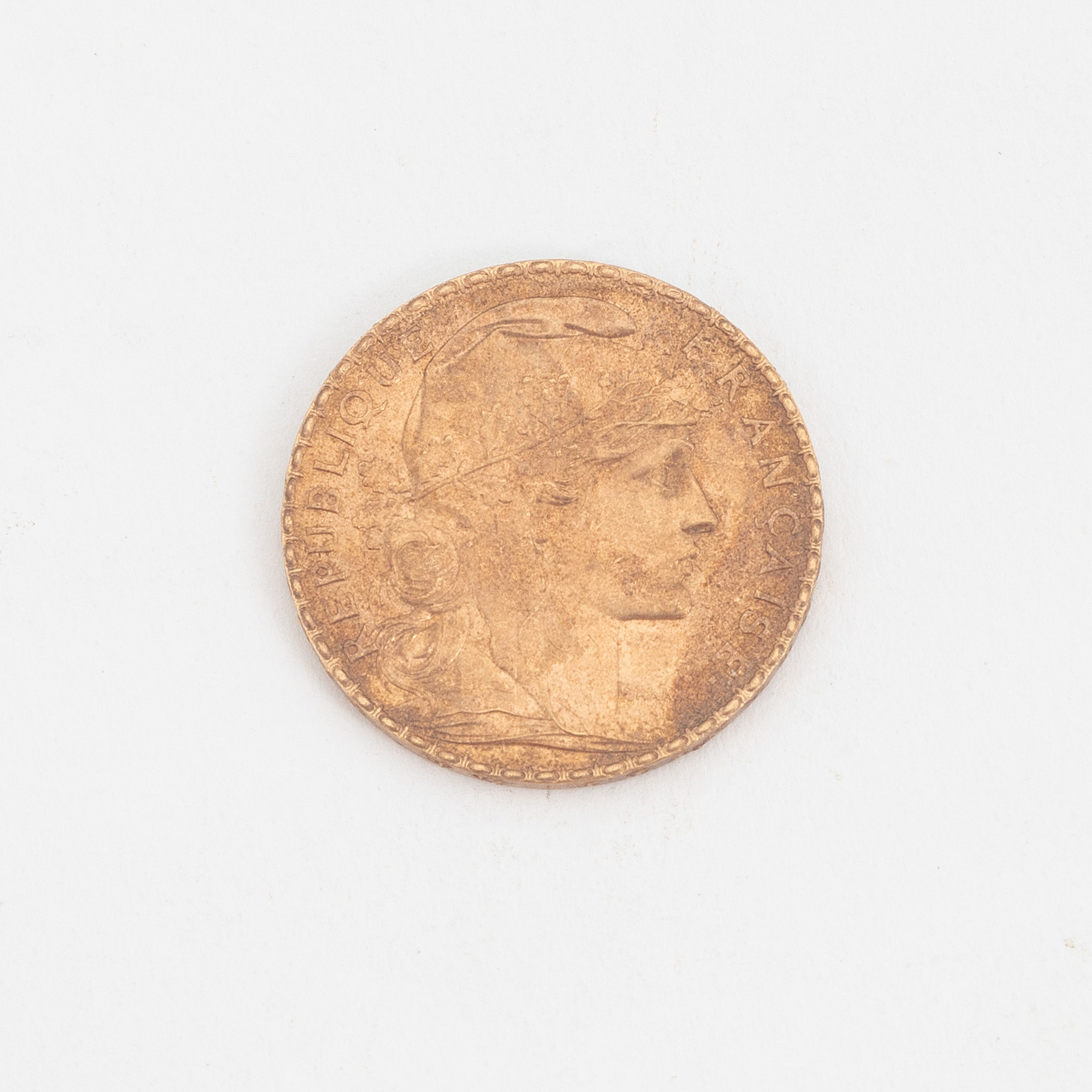 A French gold coin, 20 Francs, 1908. - Bukowskis