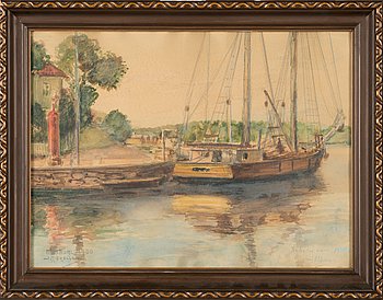 John Rafael Ekelund, watercolour, signed and dated 1930. - Bukowskis