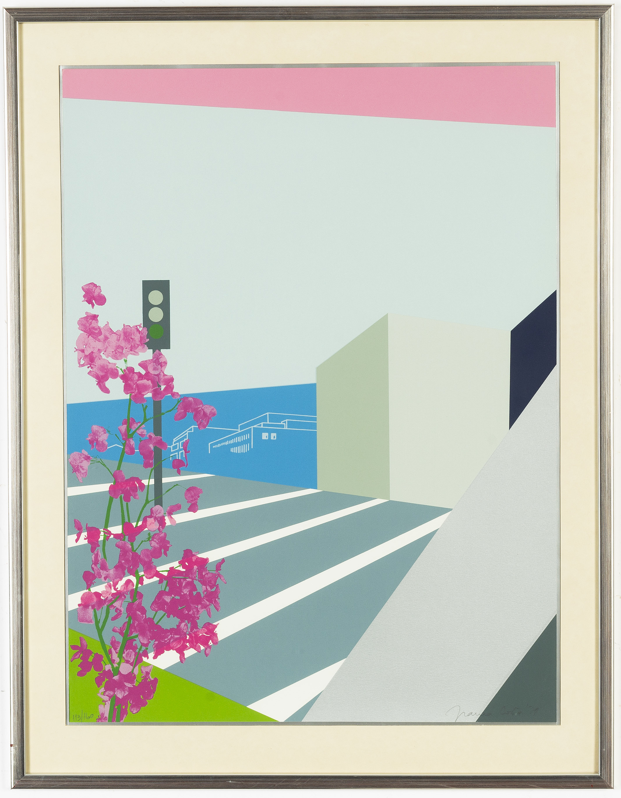 Franco Costa, a silkscreen triptych in colours, 1979, signed 113/160 ...