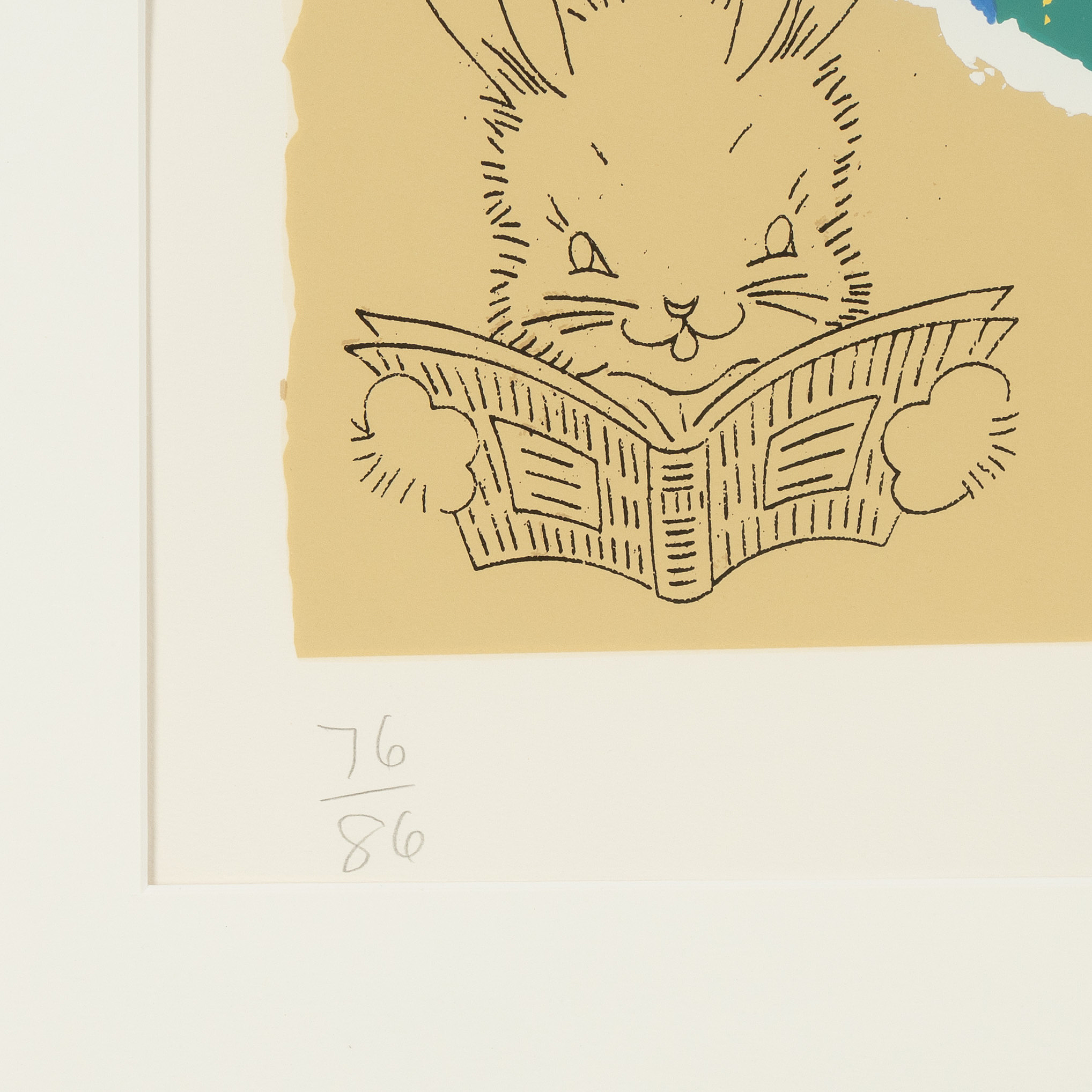 Donald Baechler, silkscreen in colours, 2001, signed 76/86. - Bukowskis