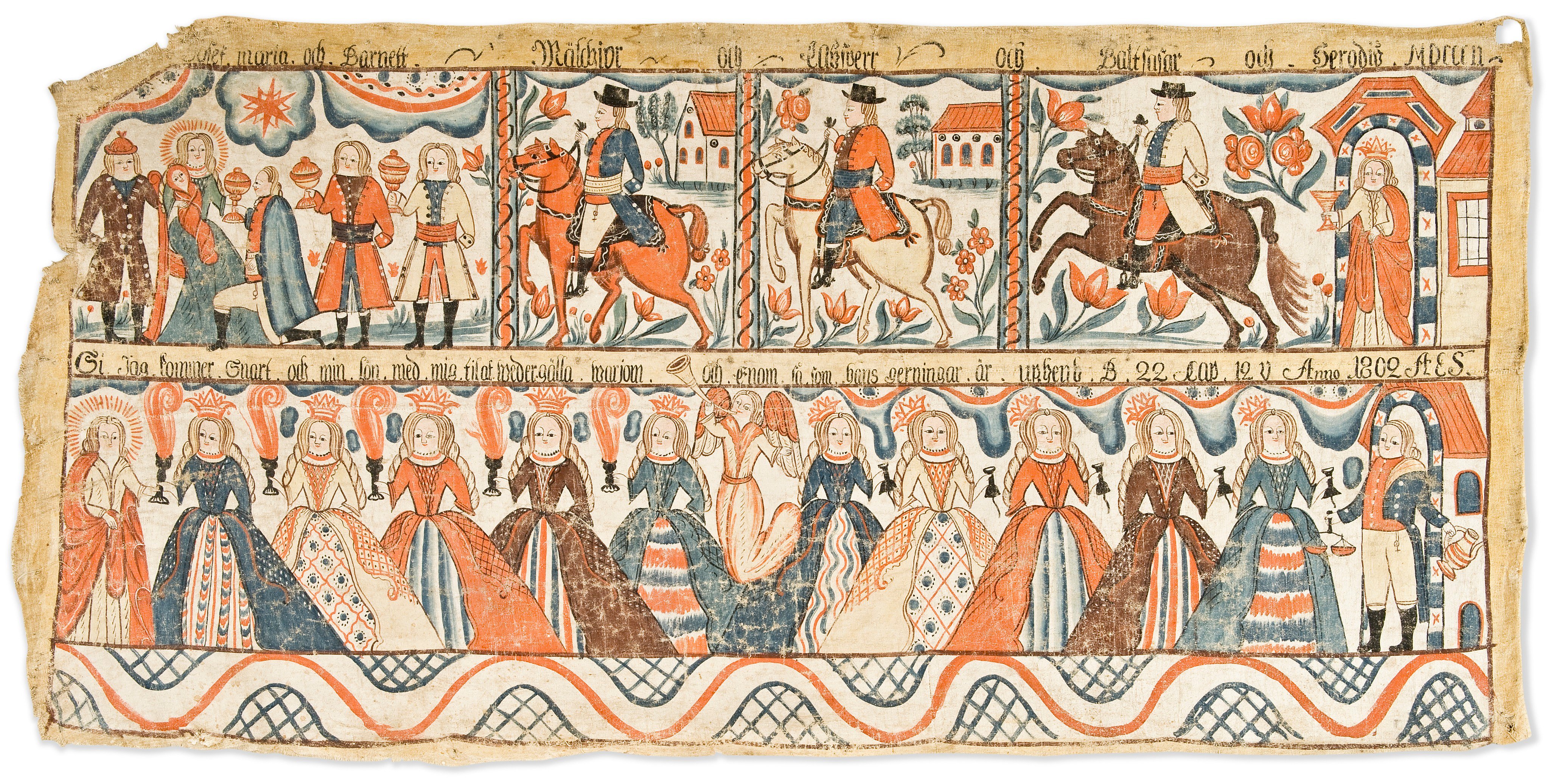 BONADSMÅLNING, av Anders Eriksson i Ås, Småland 1802. - Bukowskis