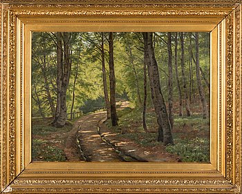 Vilhelm Georg Groth, oil on canvas, signed and dated 1881. - Bukowskis