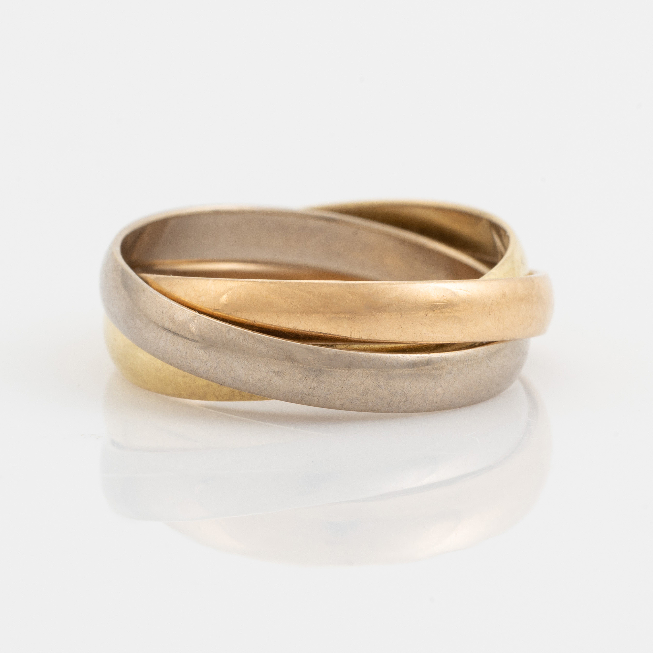 18K three coloured gold ring. - Bukowskis