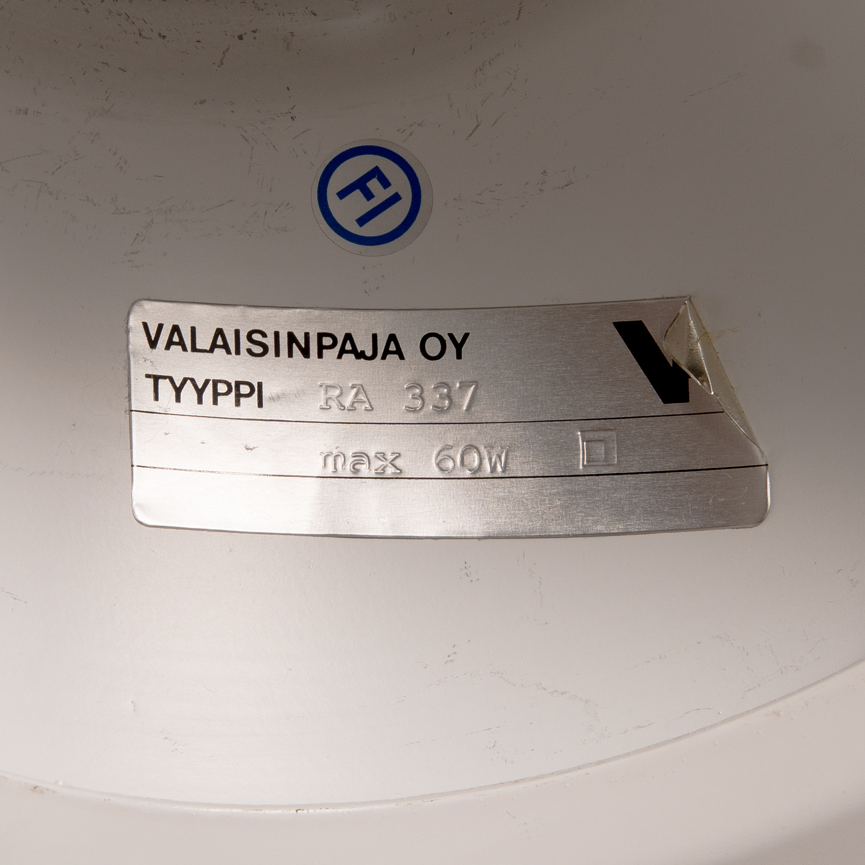 Alvar Aalto, Taklampa, A 337 "Flygande tefat", Valaisinpaja oy. - Bukowskis