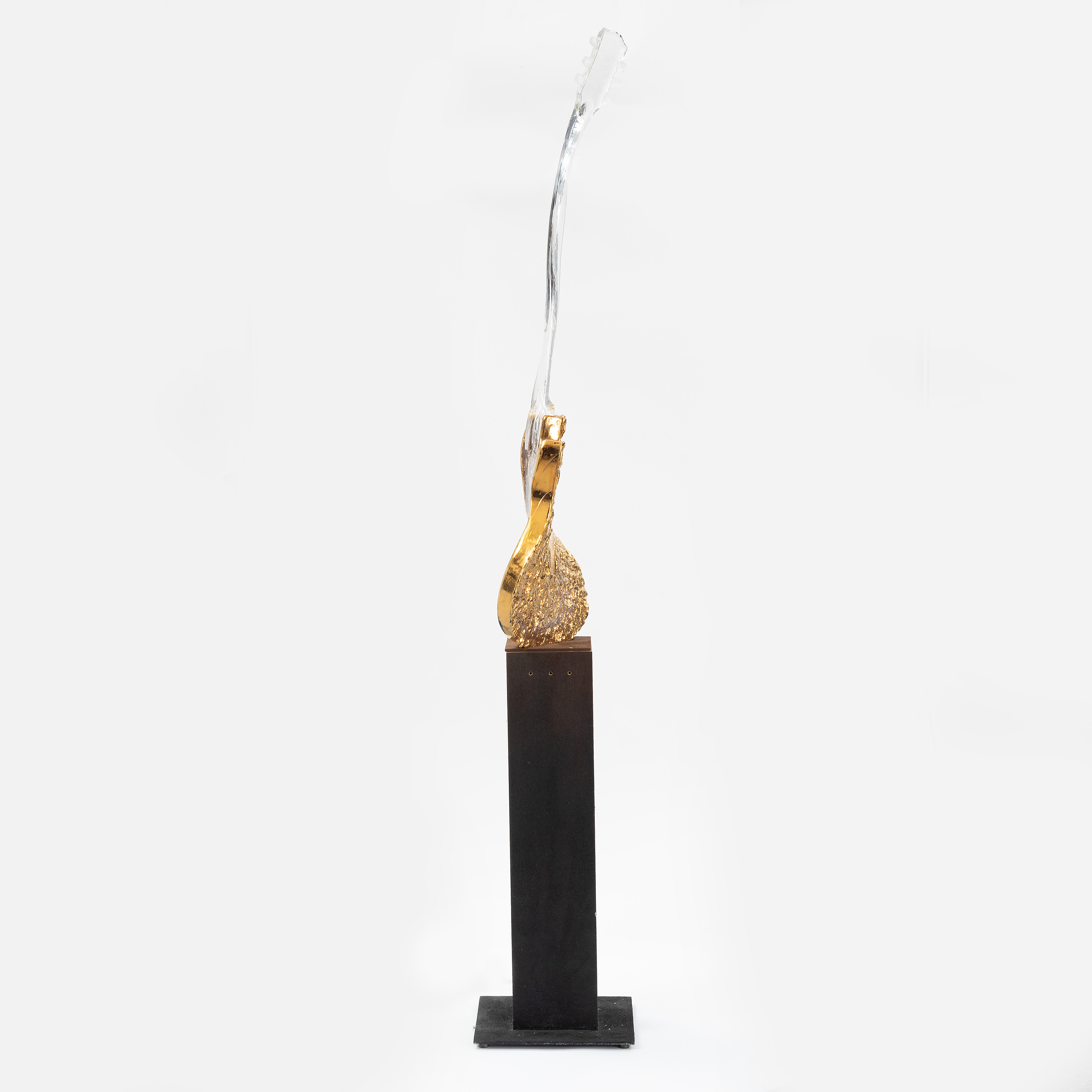 Kjell Engman, skulptur, glas, "Gitarr", Kosta Boda Unique. - Bukowskis