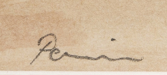 Dan Perrin, mixed media signerad. - Bukowskis