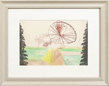 Dan Perrin, mixed media signerad. - Bukowskis