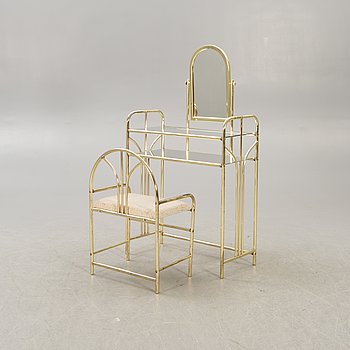 A 1980s vanity desk and stool. - Bukowskis