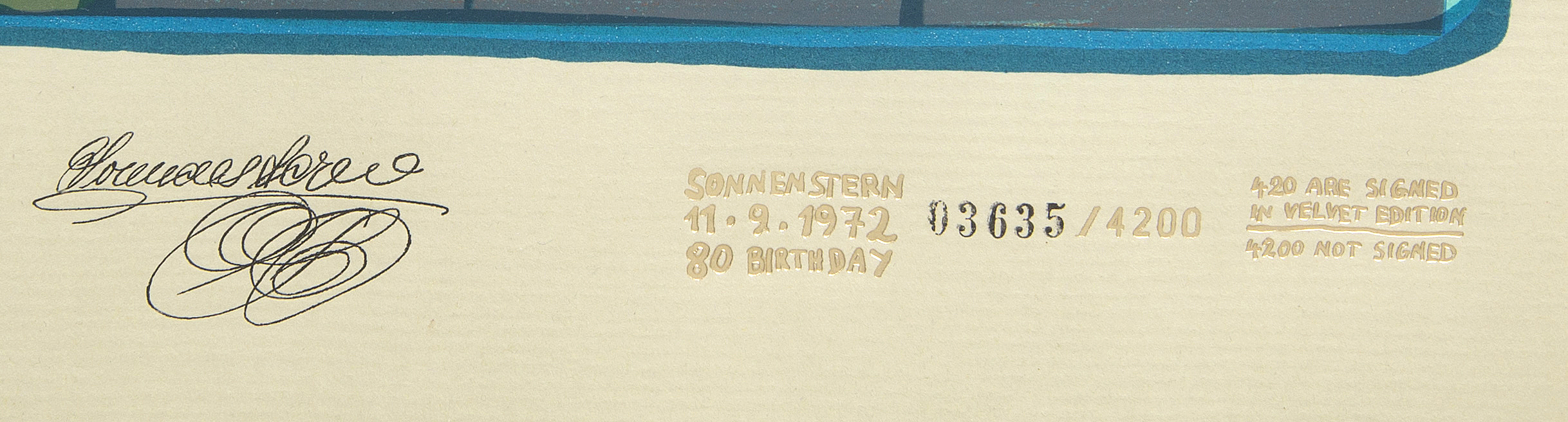 Friedensreich Hundertwasser, serigrafi stämpelsignerad och numrerad ...