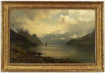 Anders Askevold, oil on canvas, signed and dated 1879. - Bukowskis
