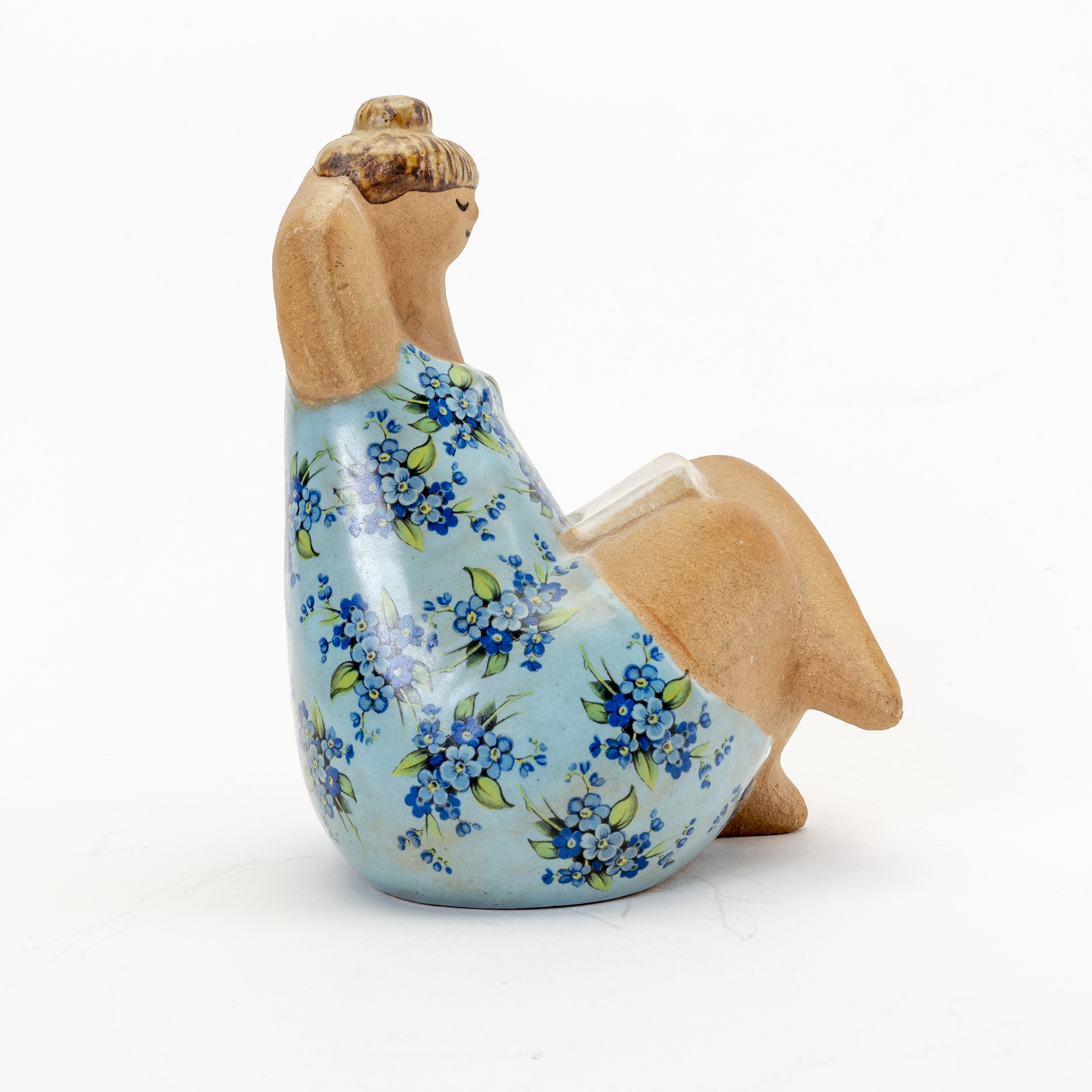 Lisa Larson, figurine, stoneware, "Emma" from the series "ABC girls", Gustavsberg. - Bukowskis