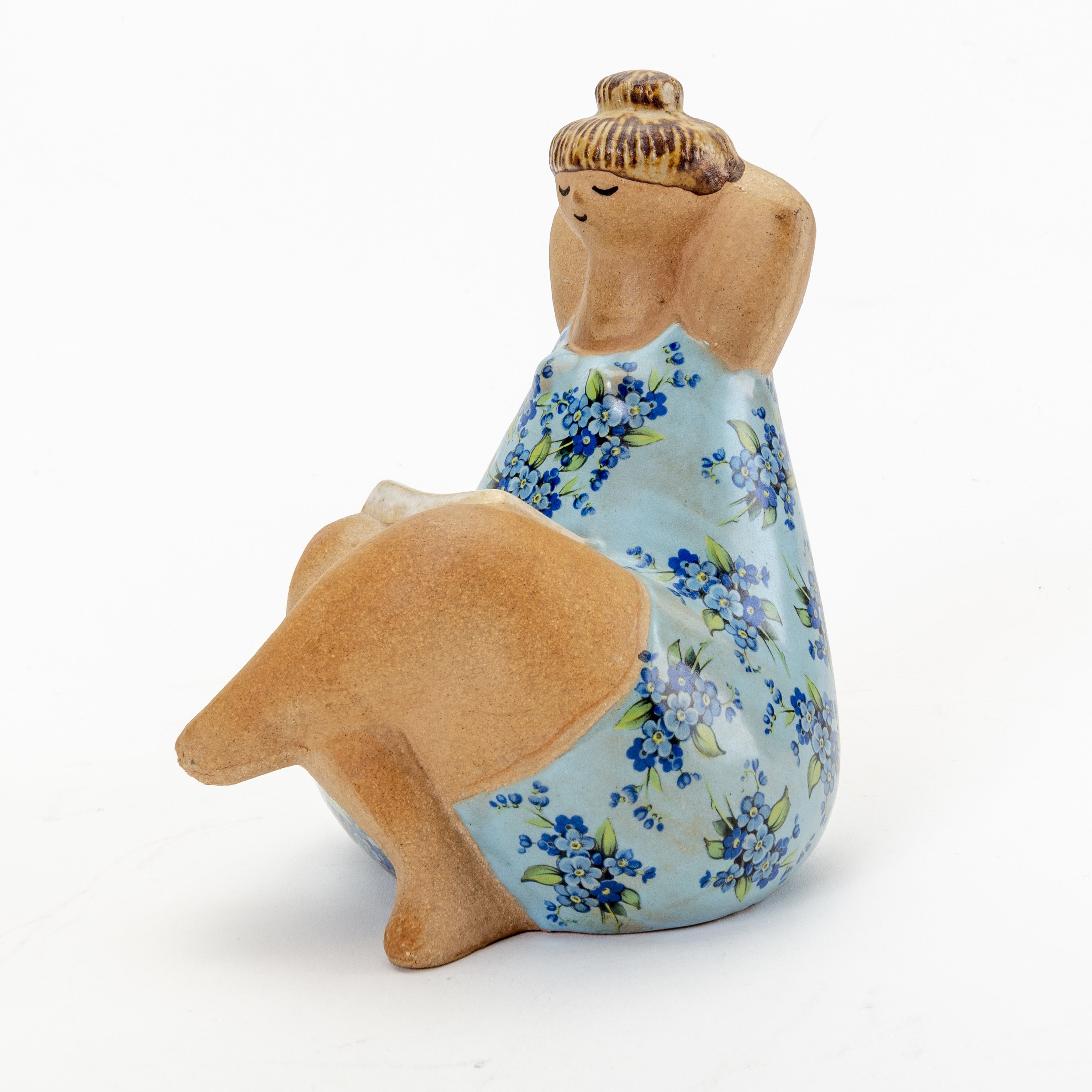 Lisa Larson, figurine, stoneware, "Emma" from the series "ABC girls", Gustavsberg. - Bukowskis