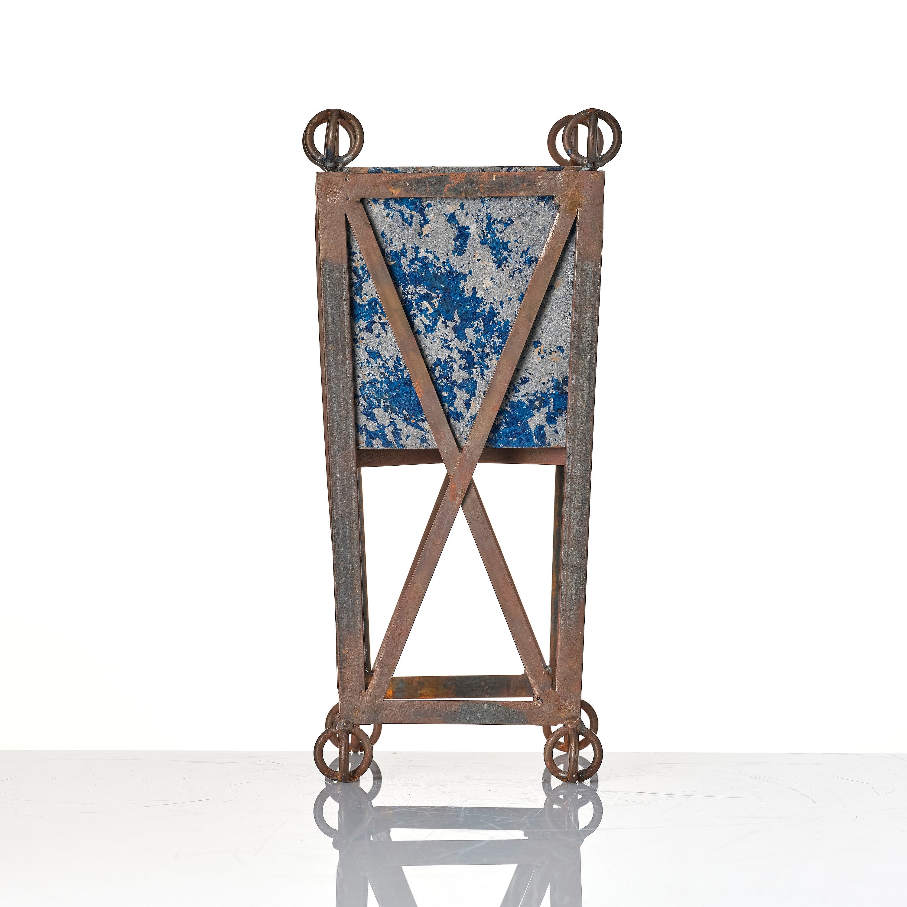 Tage Andersen, a patinated metal flower pot, Denmark, end of 20th ...