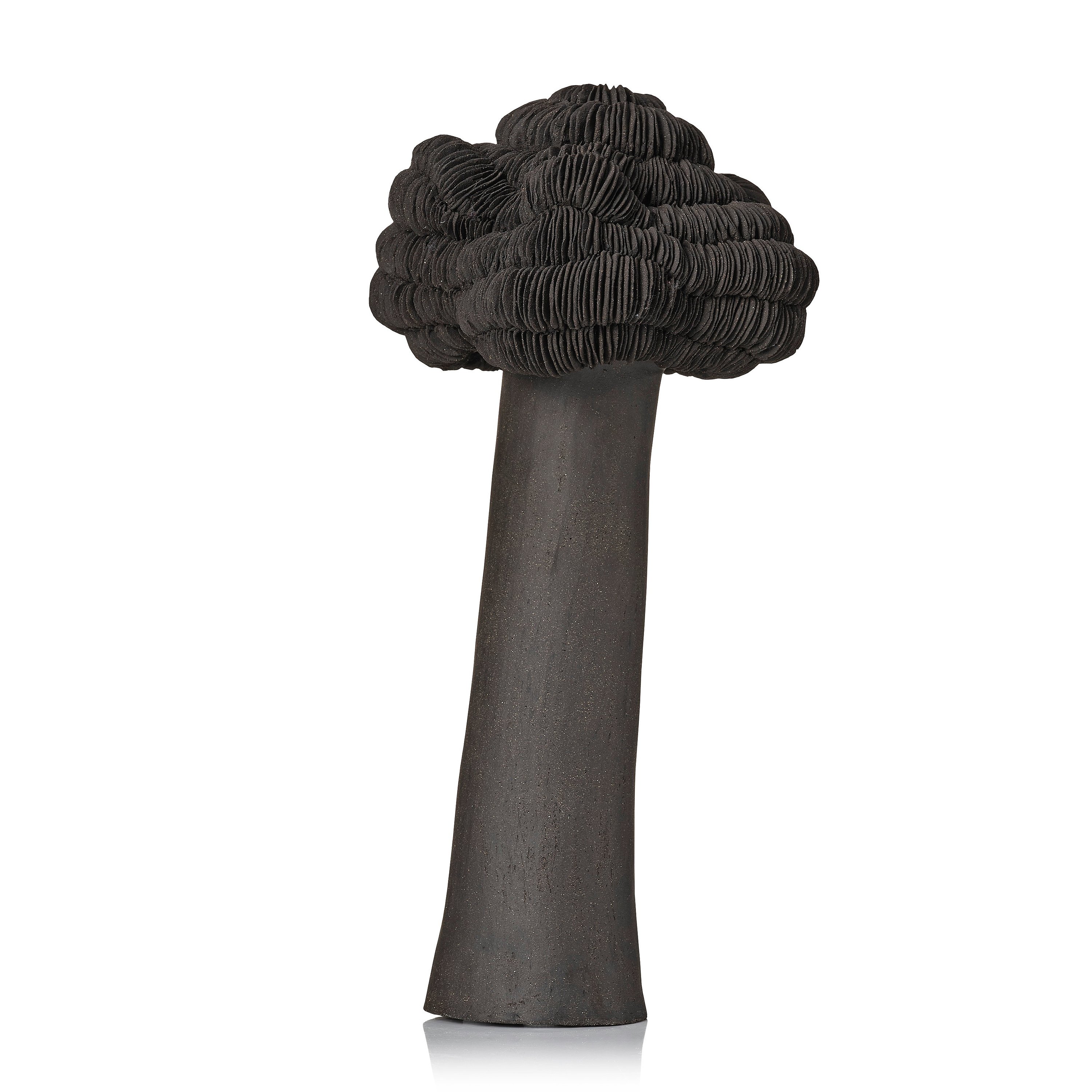 Carl Richard Söderström, a black stoneware sculpture 'Young Tree', his ...