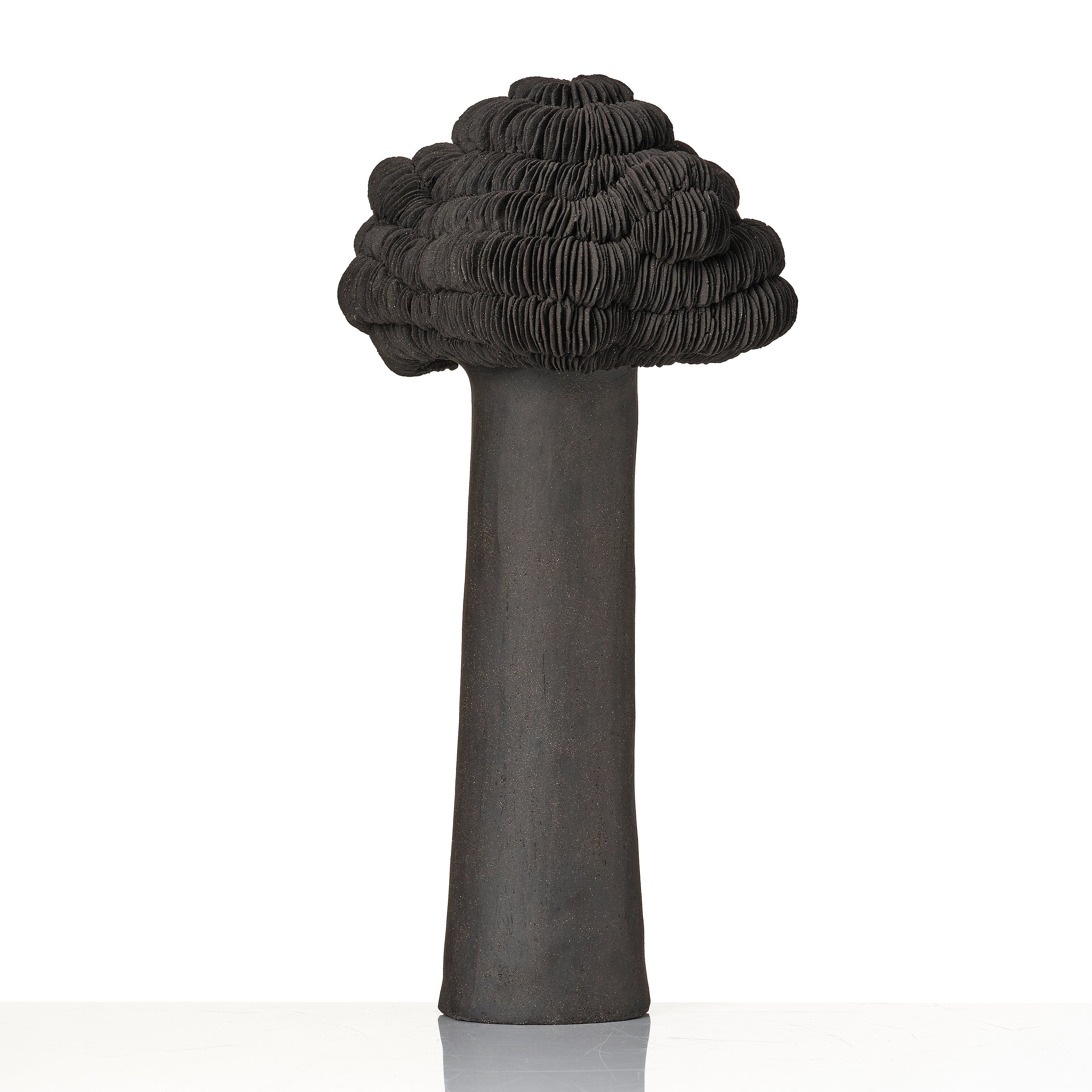 Carl Richard Söderström, a black stoneware sculpture 'Young Tree', his ...