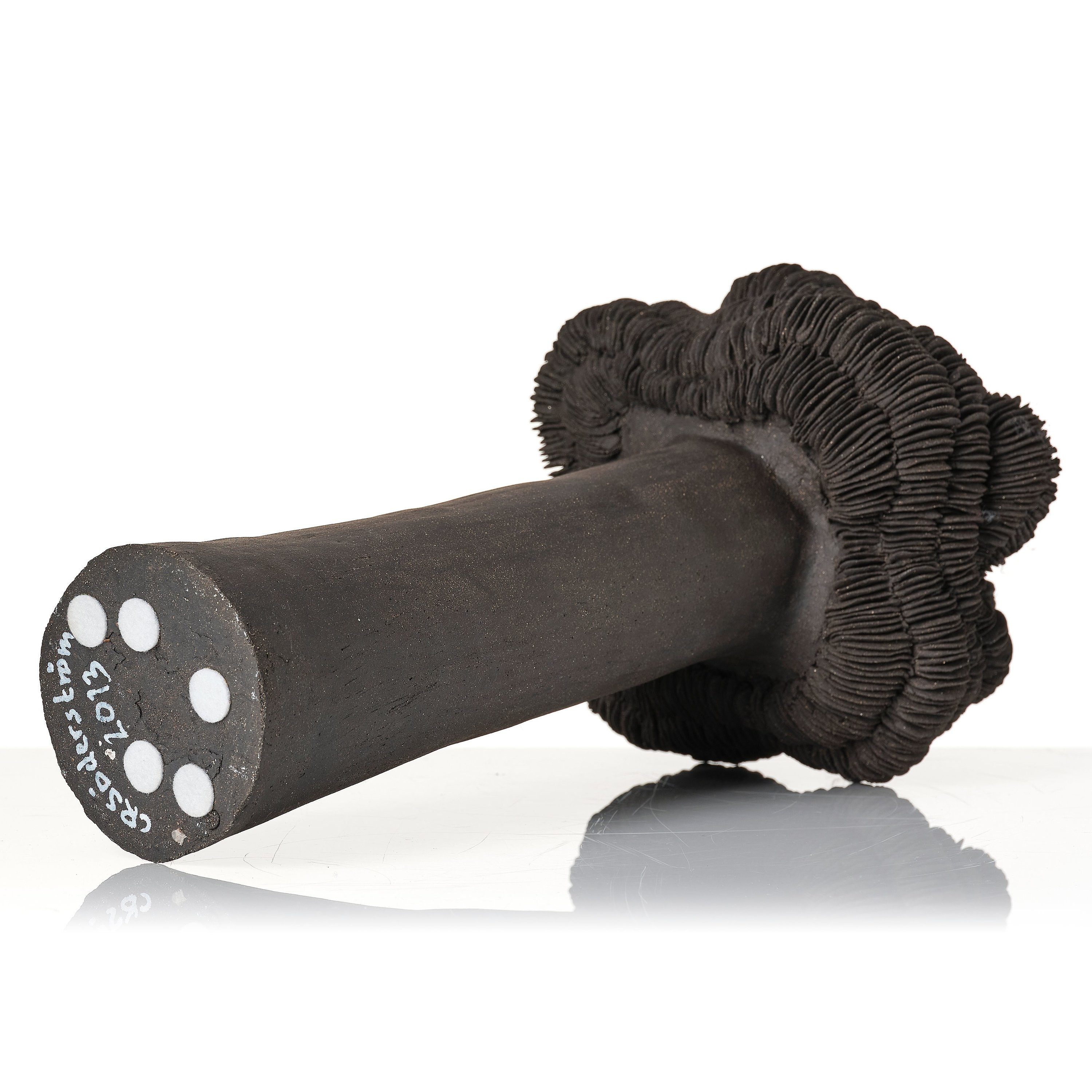 Carl Richard Söderström, a black stoneware sculpture 'Young Tree', his ...