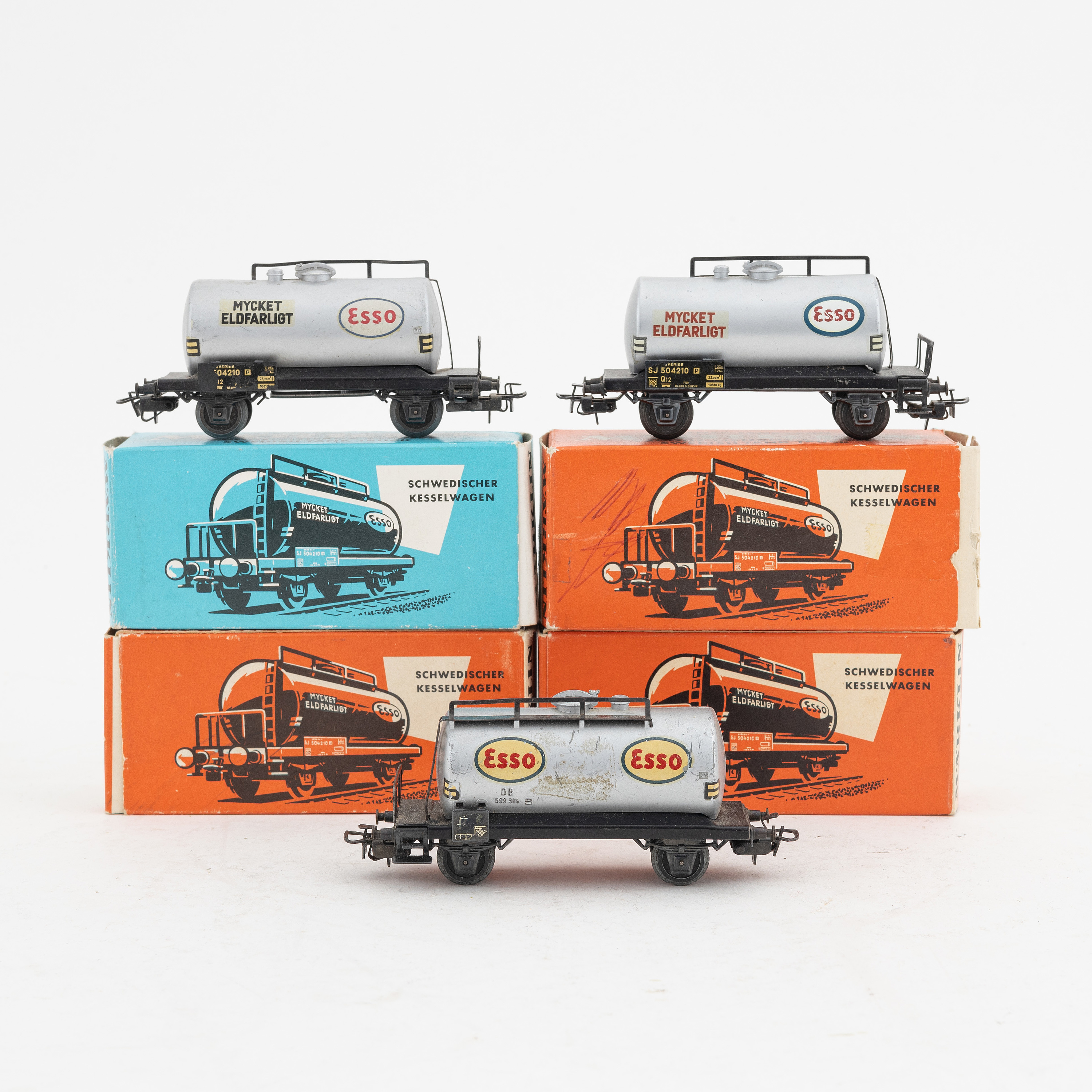 Märklin, tankvagnar, 7 st, modell nr 4524, spår H0. - Bukowskis