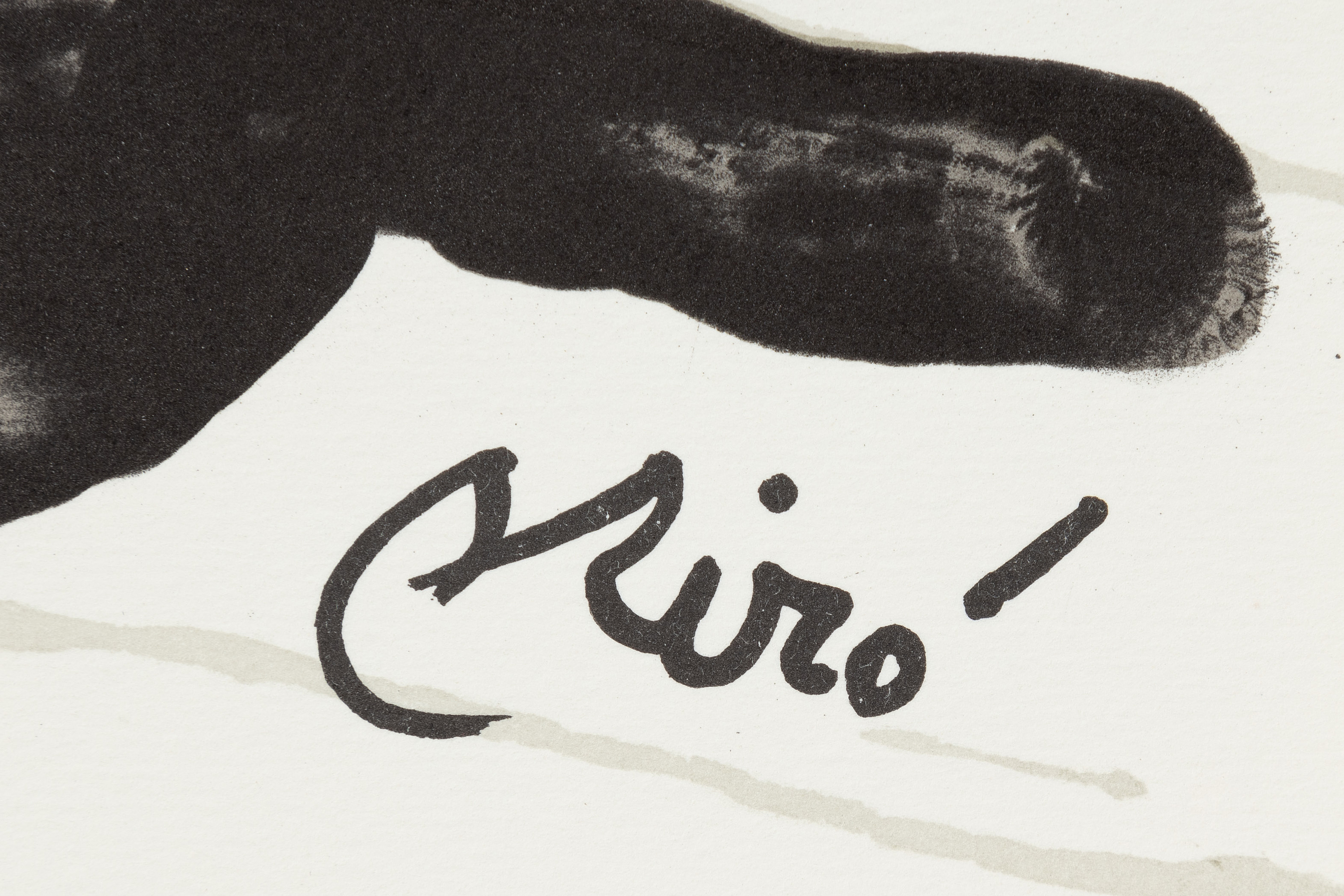 Joan Miró, färglitografi. Tryckt signatur. - Bukowskis