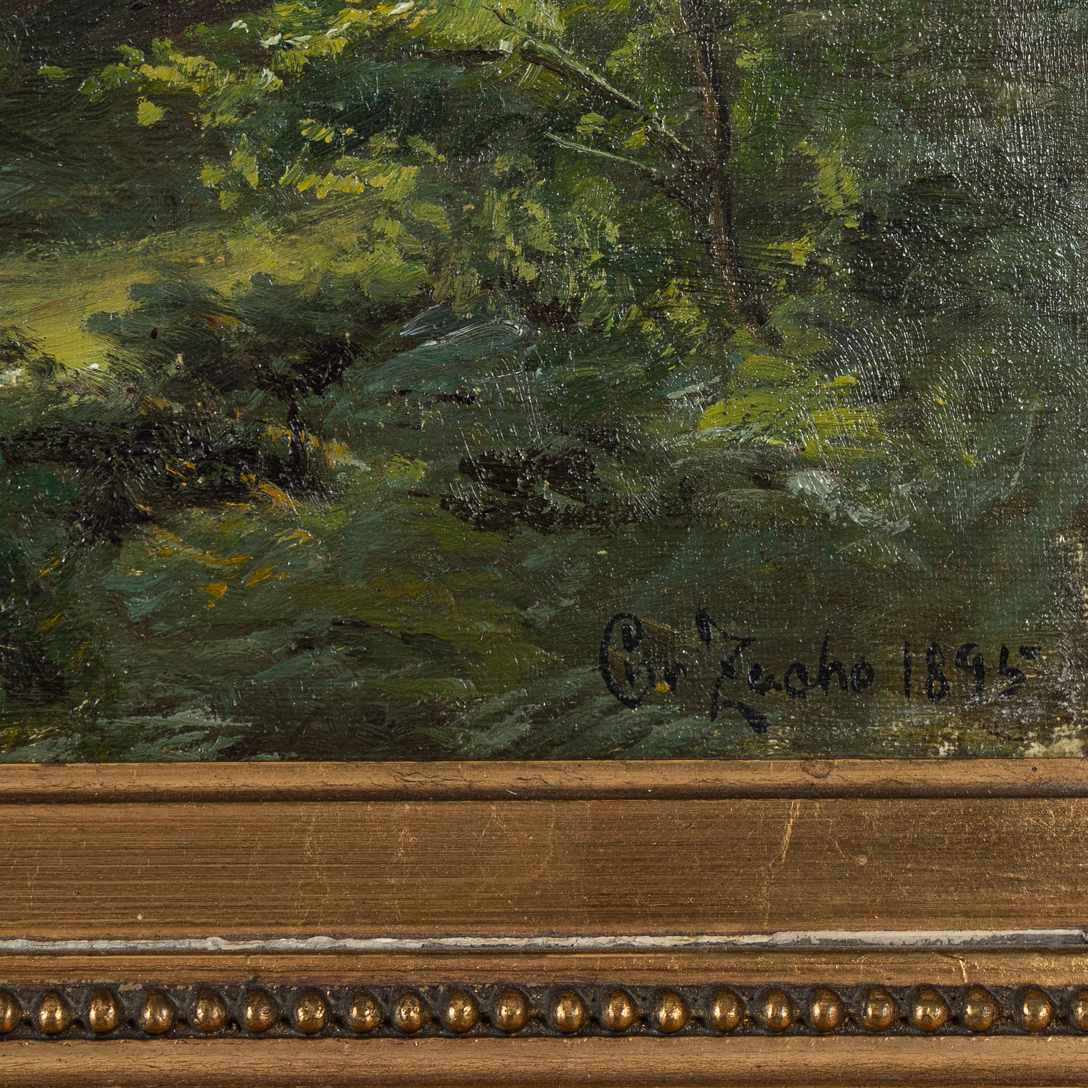 Christian Zacho, olja på duk, signerad och daterad 1895. - Bukowskis