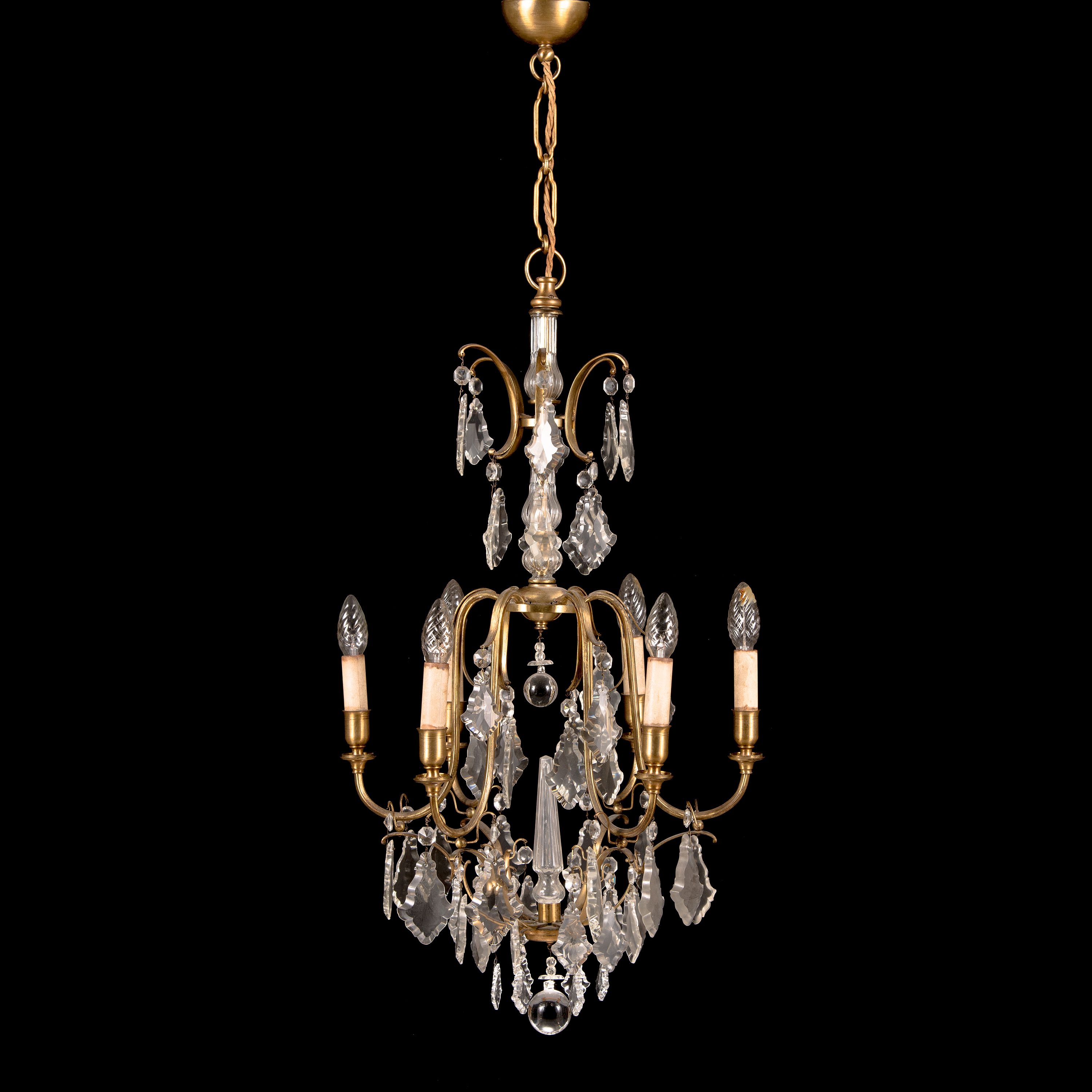 A mid 20th century rococo-style ceiling light, - Bukowskis