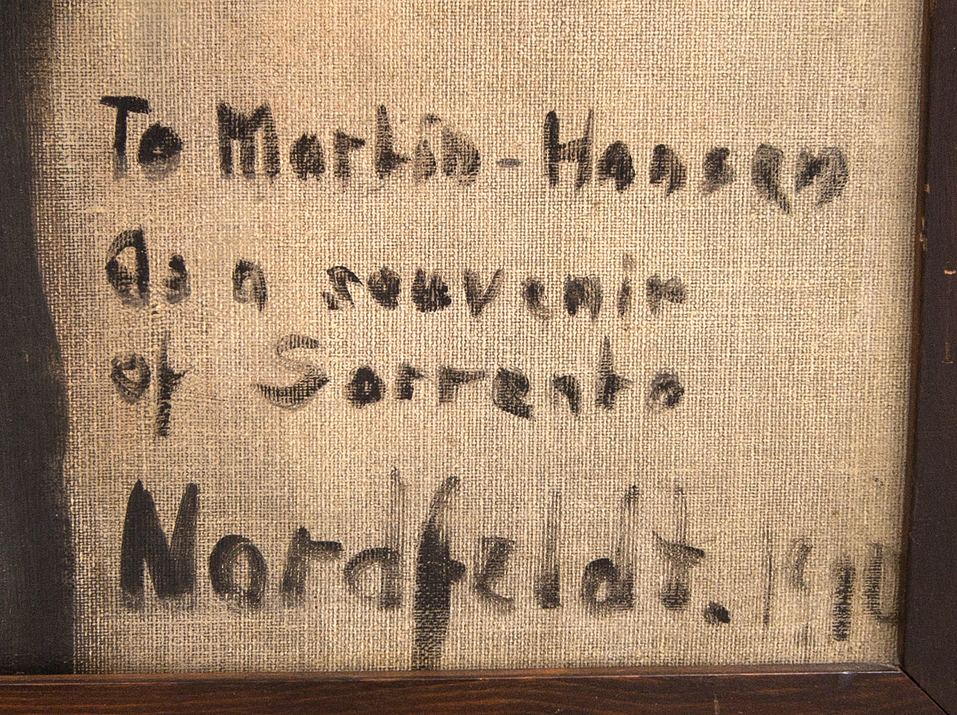 Bror Julius Olsson Nordfeldt, oil on canvas, signed, dated 1910 ...