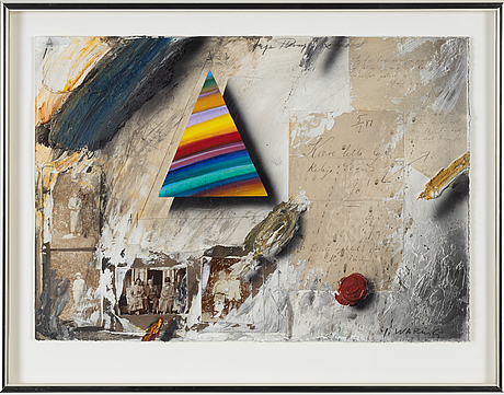 Jörgen Waring, blandteknik/collage, signerat. - Bukowskis