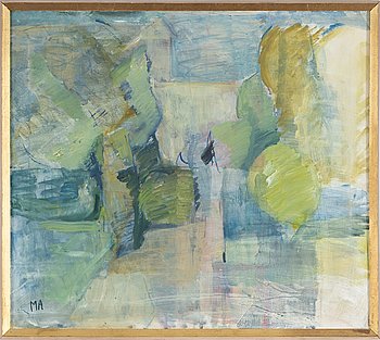 Maj Arnell, oil on canvas, signed MA, dated -60 a tergo. - Bukowskis