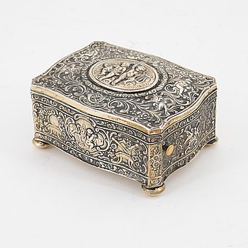 A silver music box, Germany, first half of the 20th century. - Bukowskis