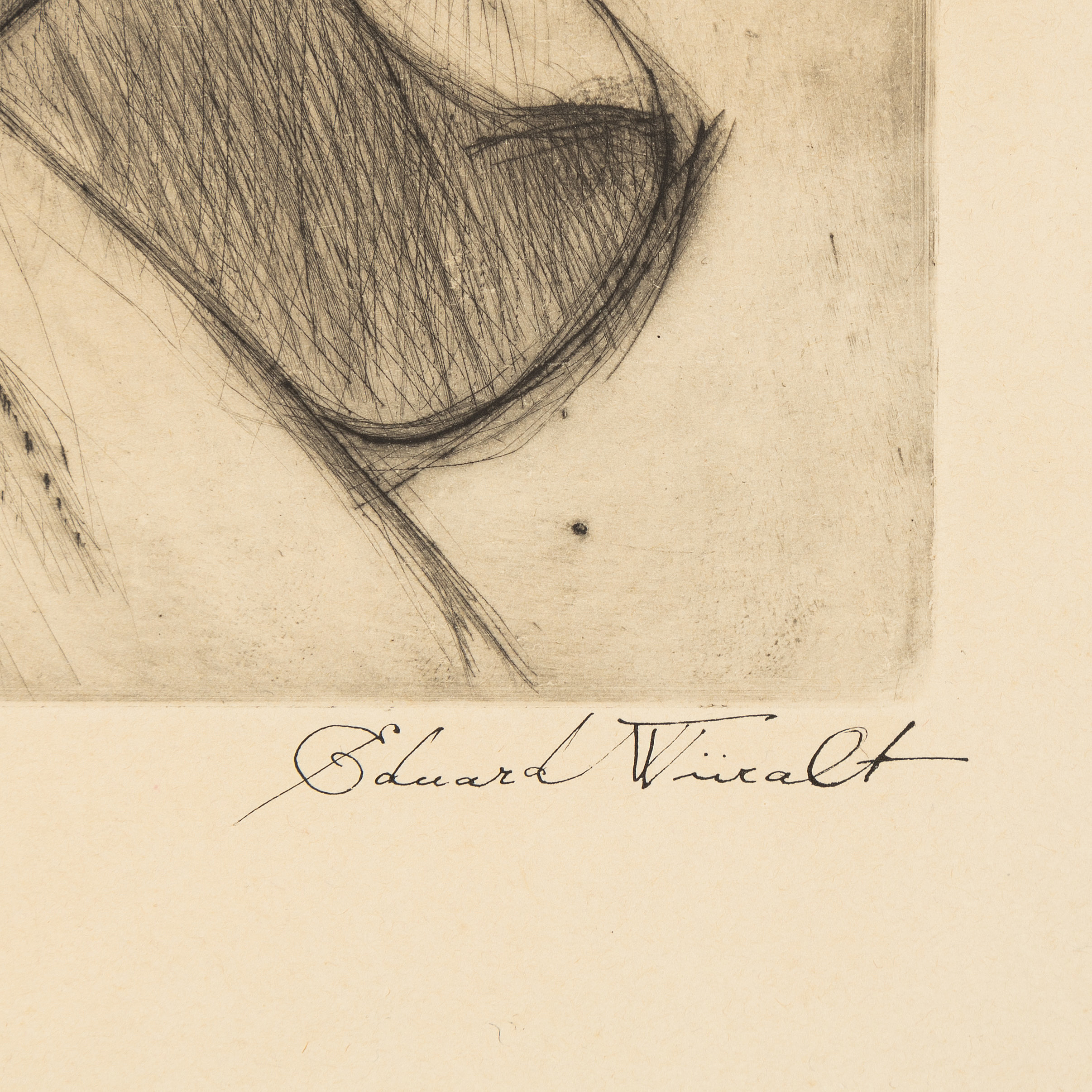 Eduard Wiiralt, etching, signed Eduard Wiiralt and dated neuinöel 1938 ...