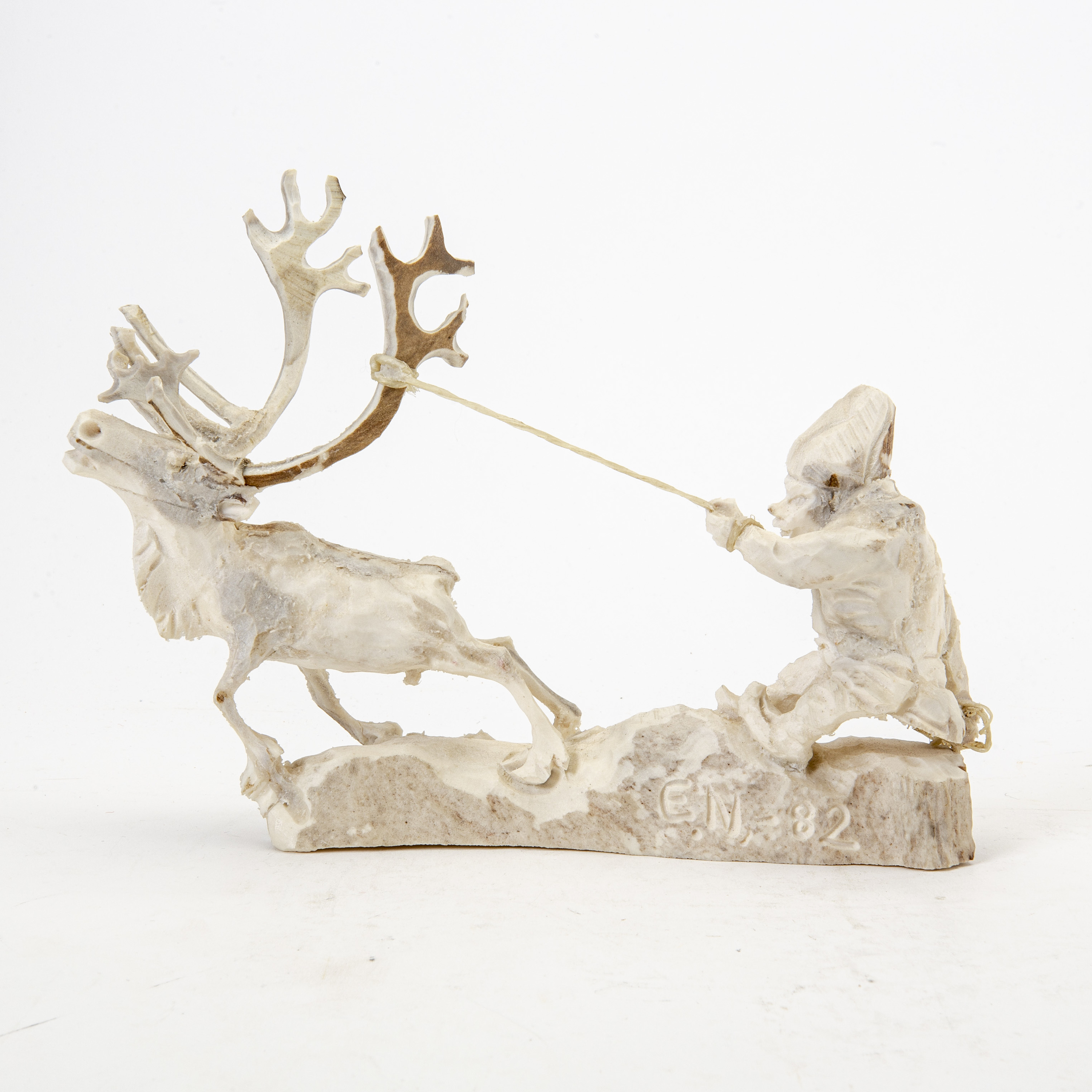 Erik Norberg, Skulptur, hornarbete, signerad och daterad E.N. -82 ...