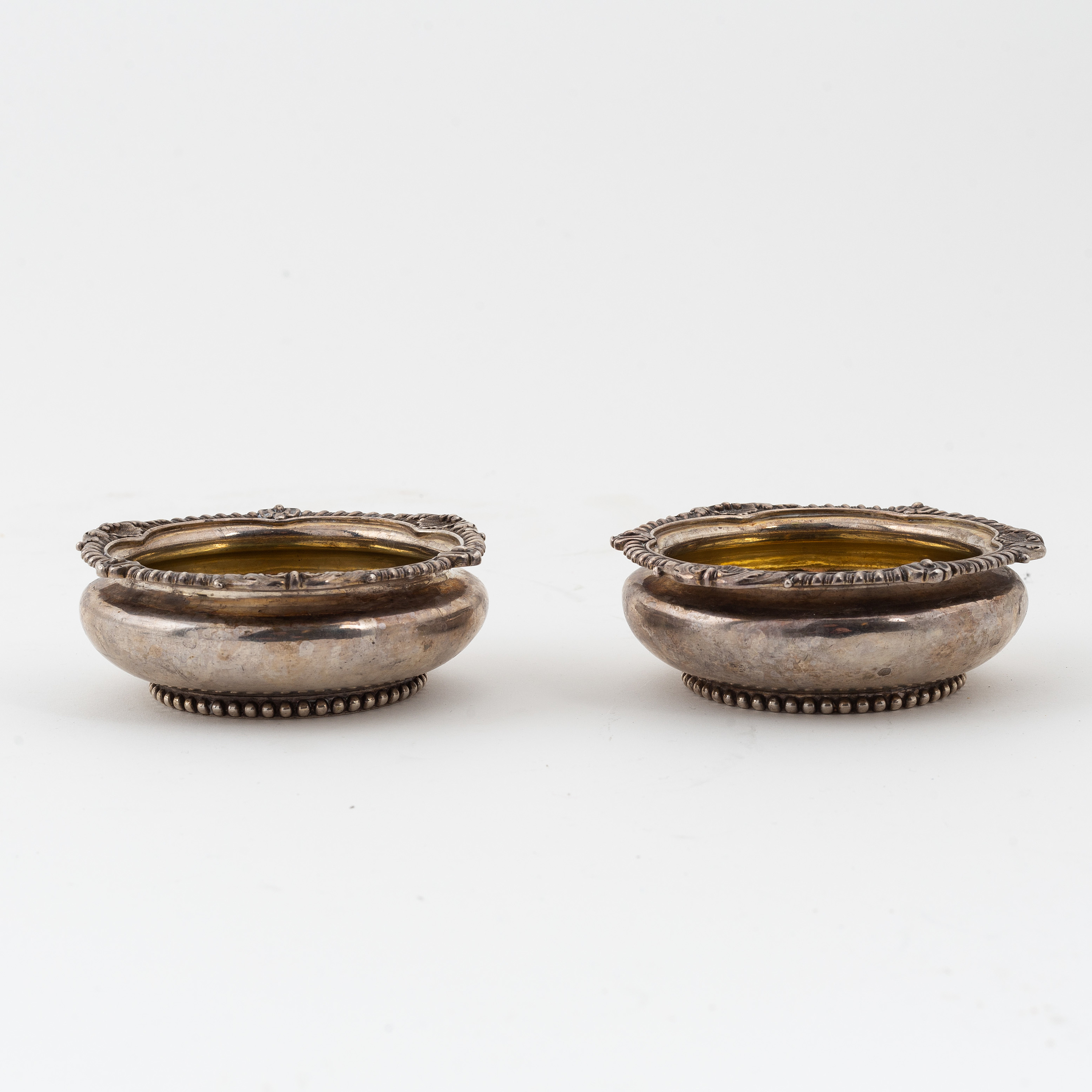 Benjamin Smith II & James Smith III, saltkar, ett par, silver, London ...