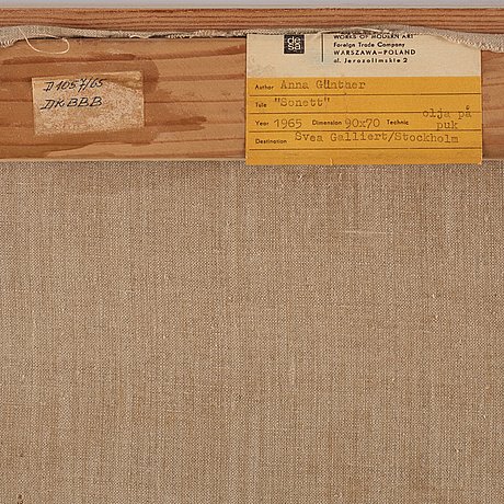 Anna Güntner, "Sonet". - Bukowskis