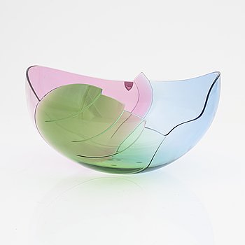 Gunnar Cyrén, a glass bowl, Orrefors, 1984. - Bukowskis
