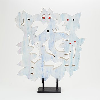 Per Olof Ultvedt, skulptur, signerad P.O. Ultvedt 83. - Bukowskis