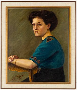 Julius Granberg, oil on canvas, signed and dated Febr. 1910. - Bukowskis