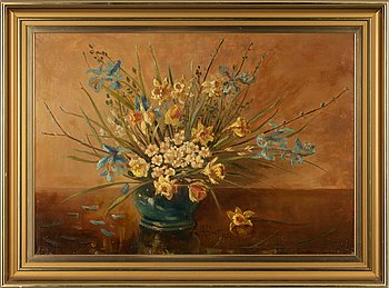 Léon Richet, olja på duk, signerad. - Bukowskis