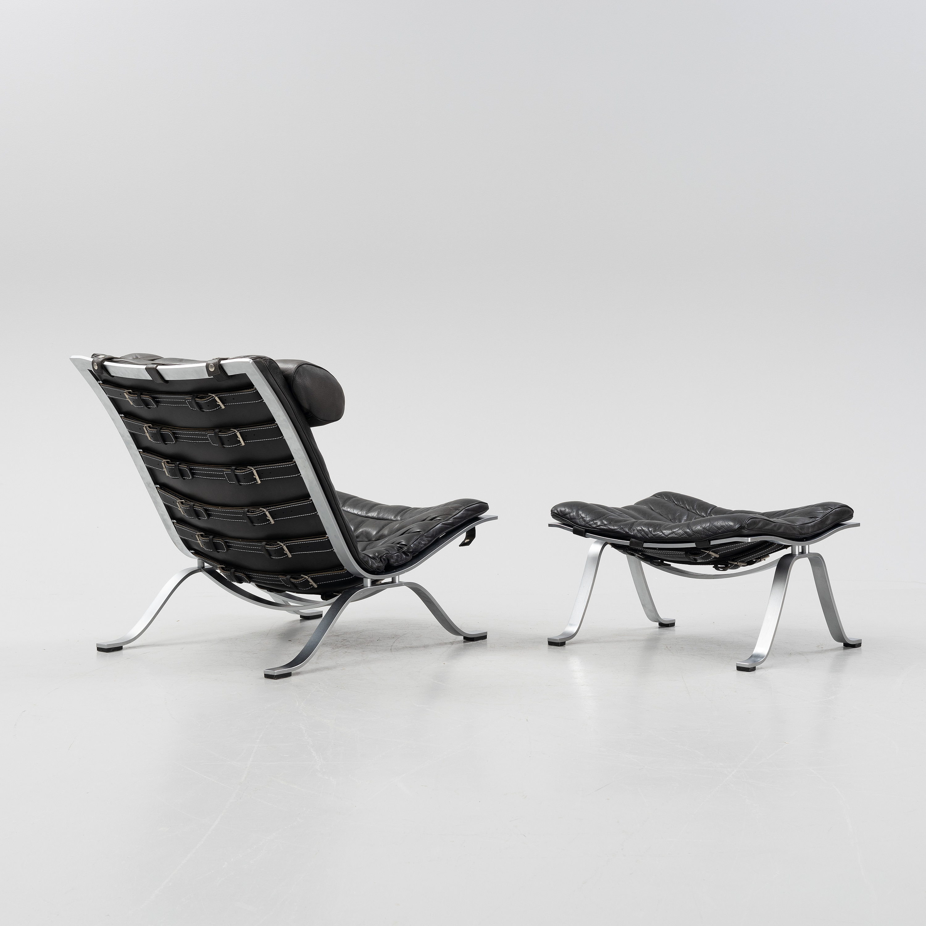 Arne Norell, an 'Ari' lounge chair and foot stool from Norell Möbler ...