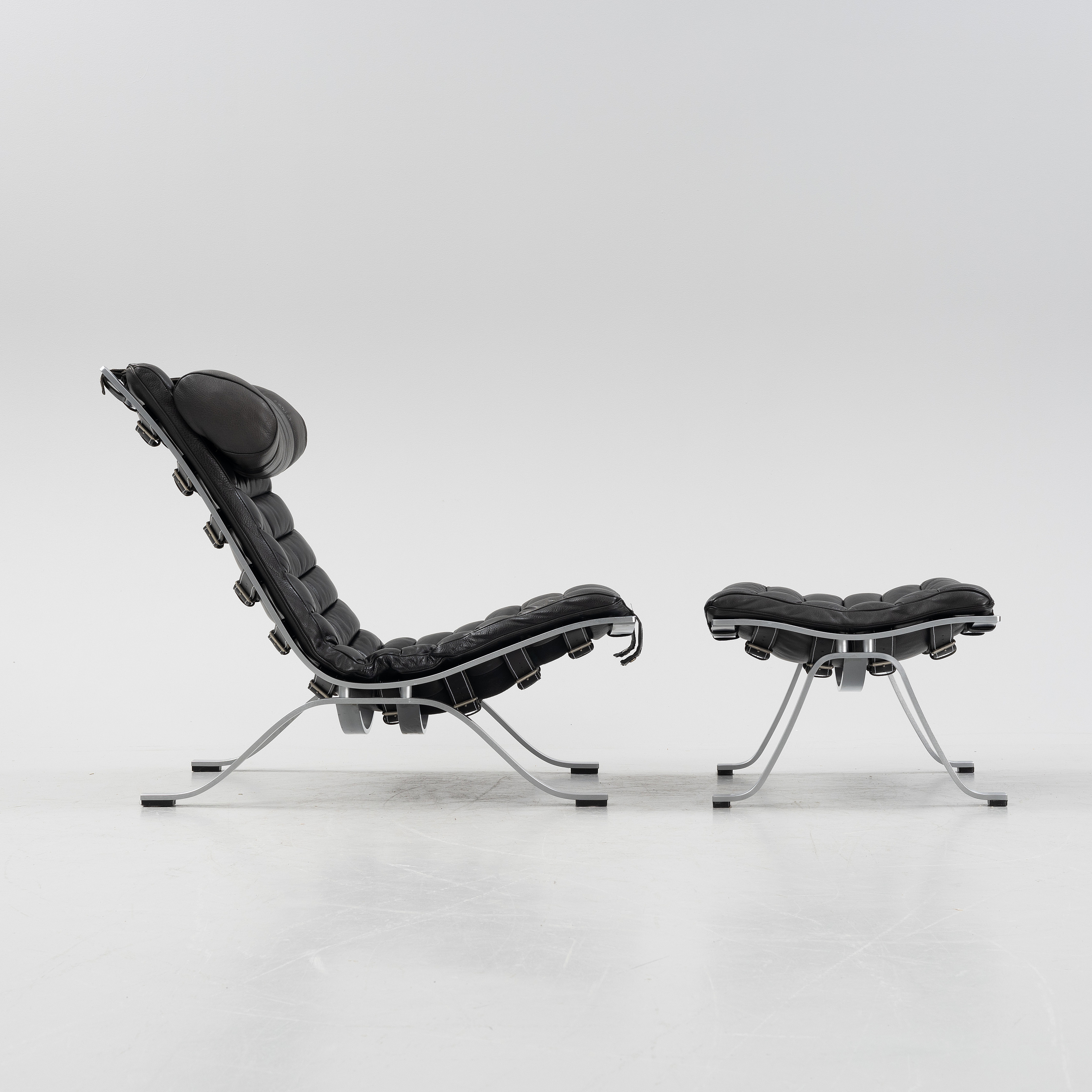 Arne Norell, an 'Ari' lounge chair and foot stool from Norell Möbler ...