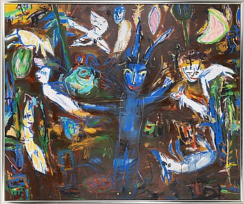 Björn Björnholt, oil on canvas. - Bukowskis