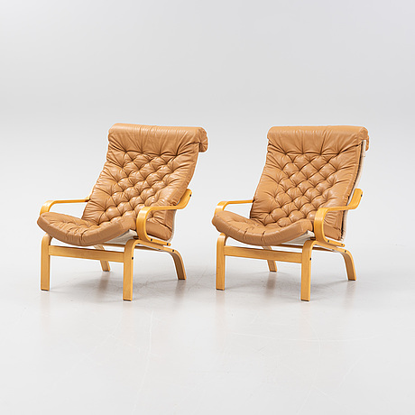 Nobuo Nakamura, fåtöljer, ett par, "Poäng"/"Poem" IKEA, modellen ...