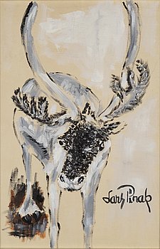 Lars Pirak, oil on canvas, signed. - Bukowskis