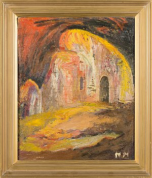 Mauno Markkula, oil on board, signed. - Bukowskis