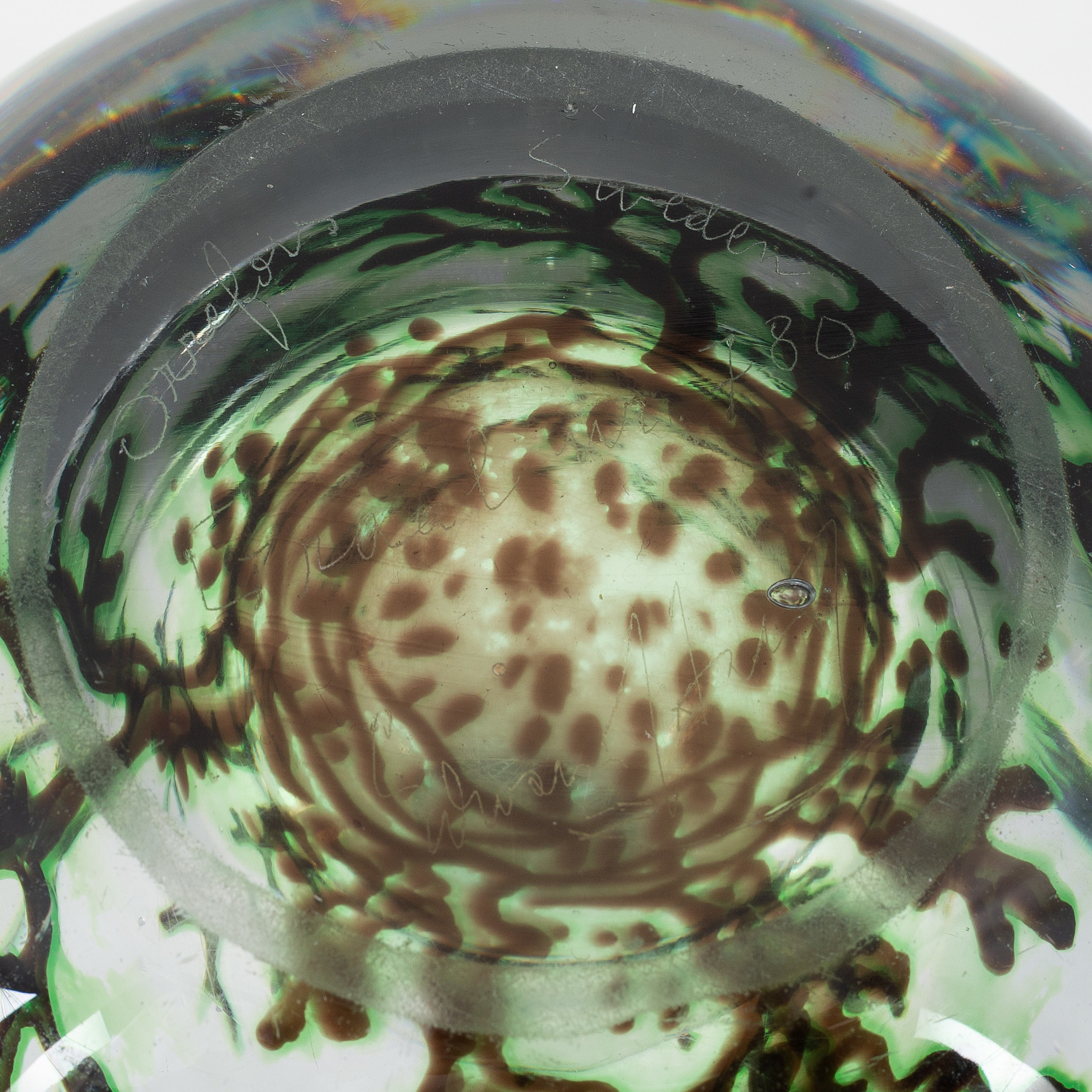 Edward Hald, a graal glass vase, Orrefors. - Bukowskis