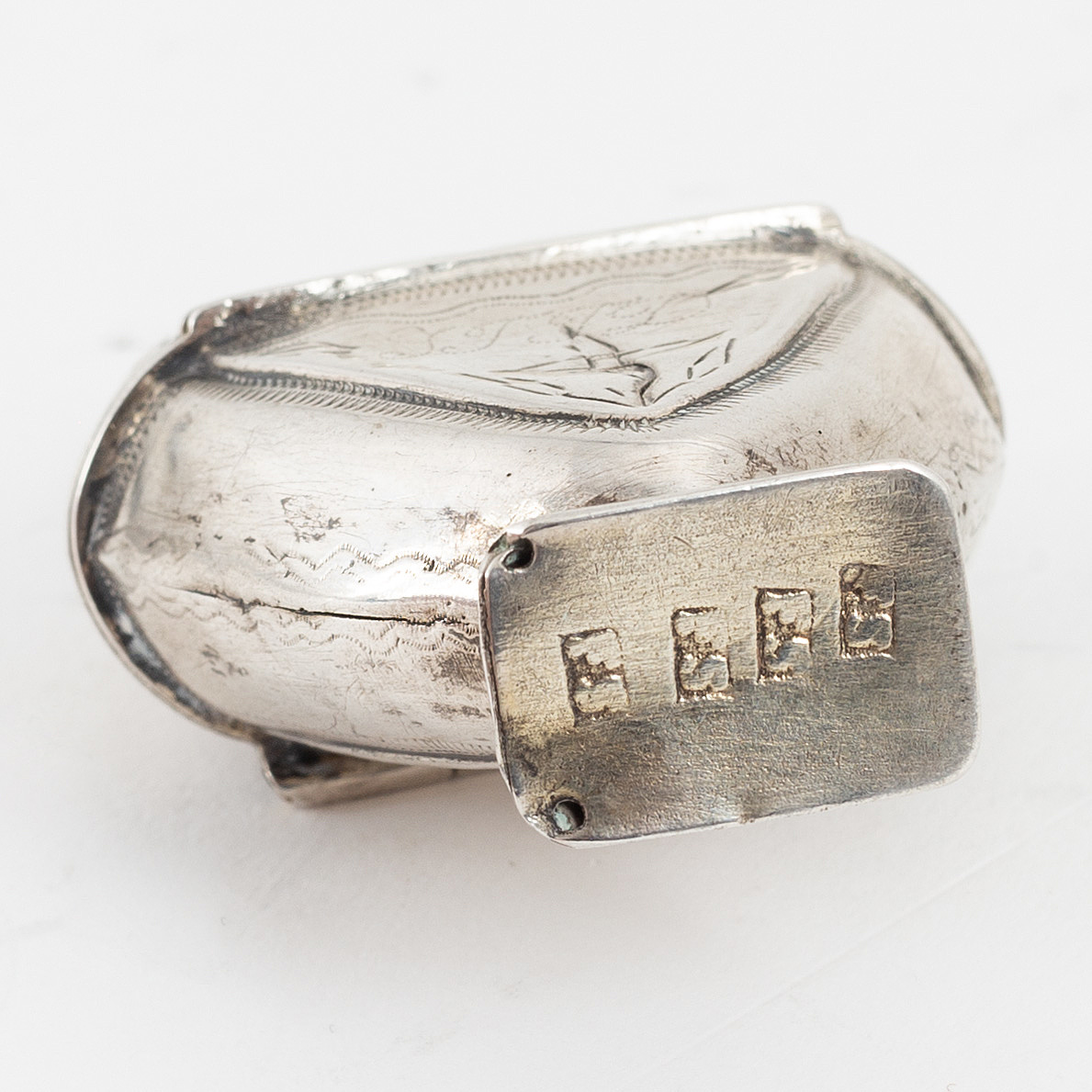 Three 19th century silver boxes. - Bukowskis