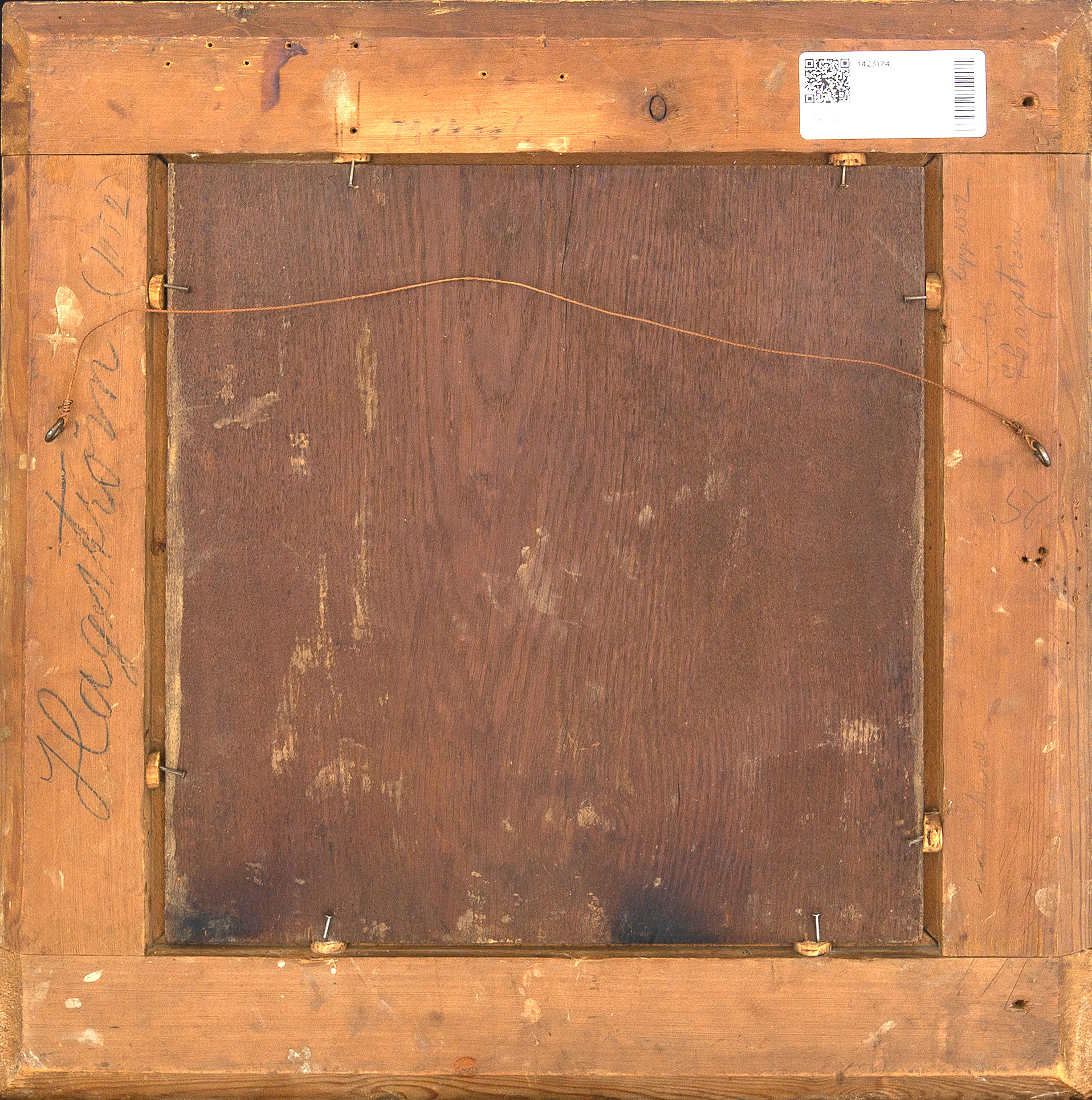 Knut Ekwall, olja på pannå signerad och daterad 1867. - Bukowskis