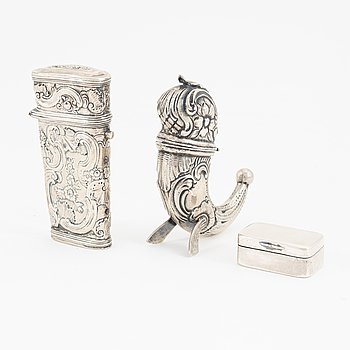 Dosor, 3 st, silver, 1700-1800-tal. - Bukowskis