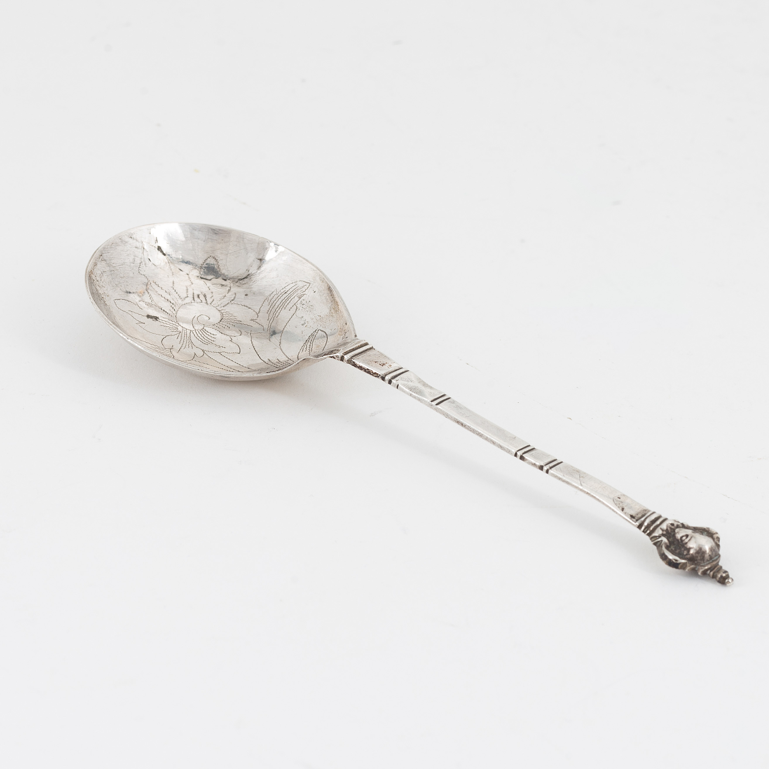 A Swedish silver spoon, mark of Nils Grubb, Hudiksvall 1775. - Bukowskis