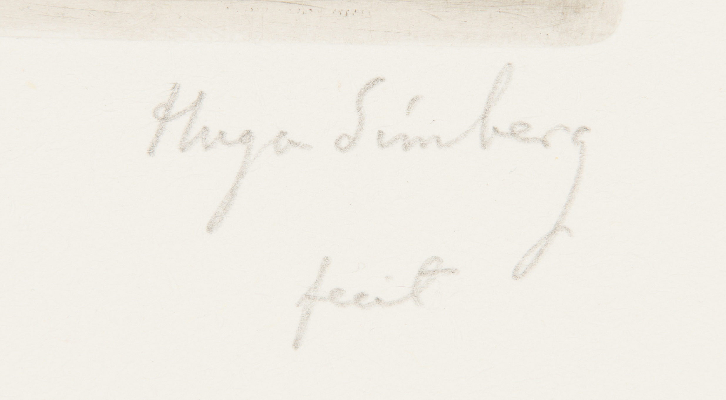 Hugo Simberg, linjeetsning, signerad fecit. - Bukowskis